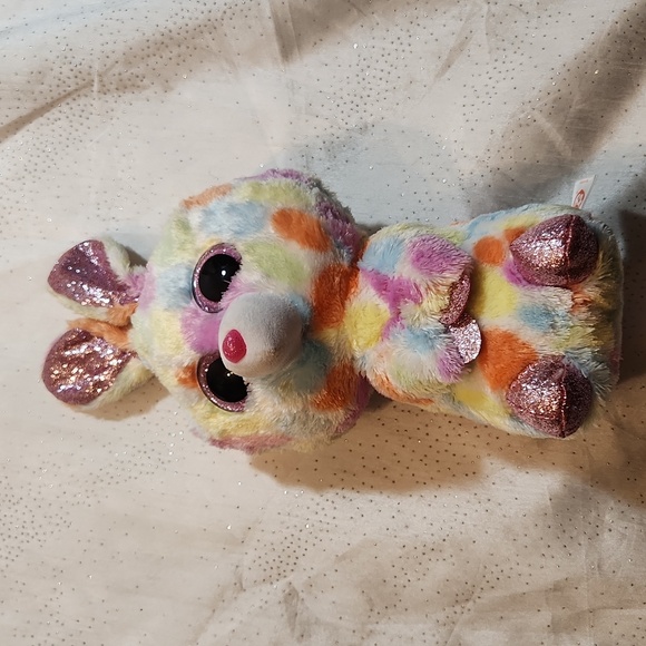 Ty | Toys | Ty Beanie Boos Bloomy The Rainbow Bunny Glitter Eyes | Poshmark